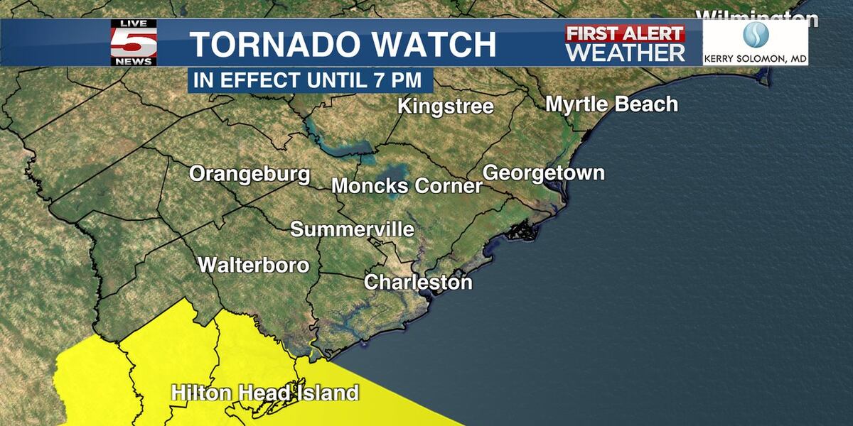 FIRST ALERT: Tornado Watch issued for Beaufort County FIRST ALERT: Tornado Watch issued for Beaufort County